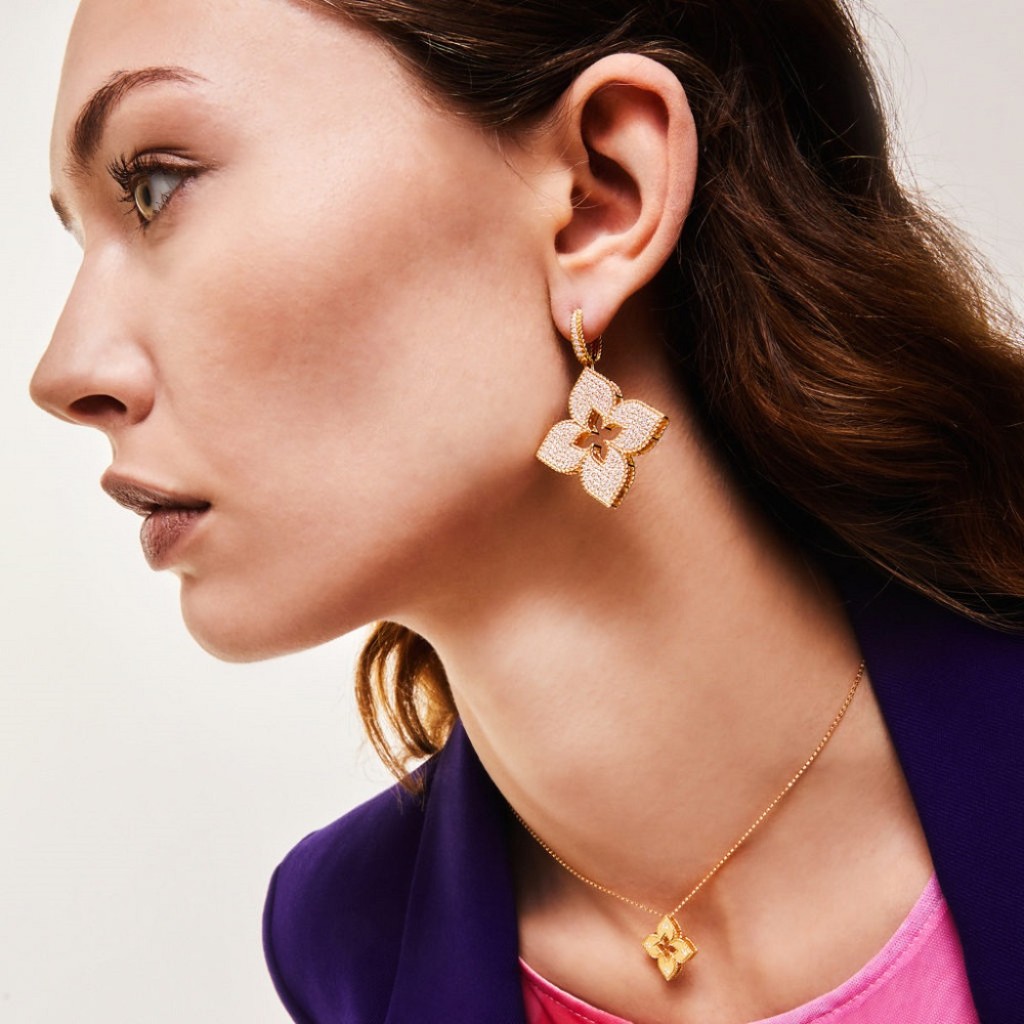 Yellow Gold Earrings & Diamonds Venetian Princess Roberto Coin