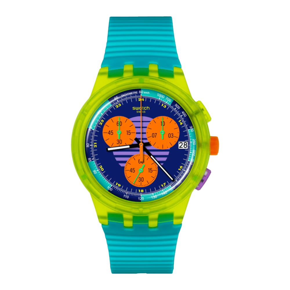 Swatch Neon Wave - Cronógrafo de la colección Neon Swatch