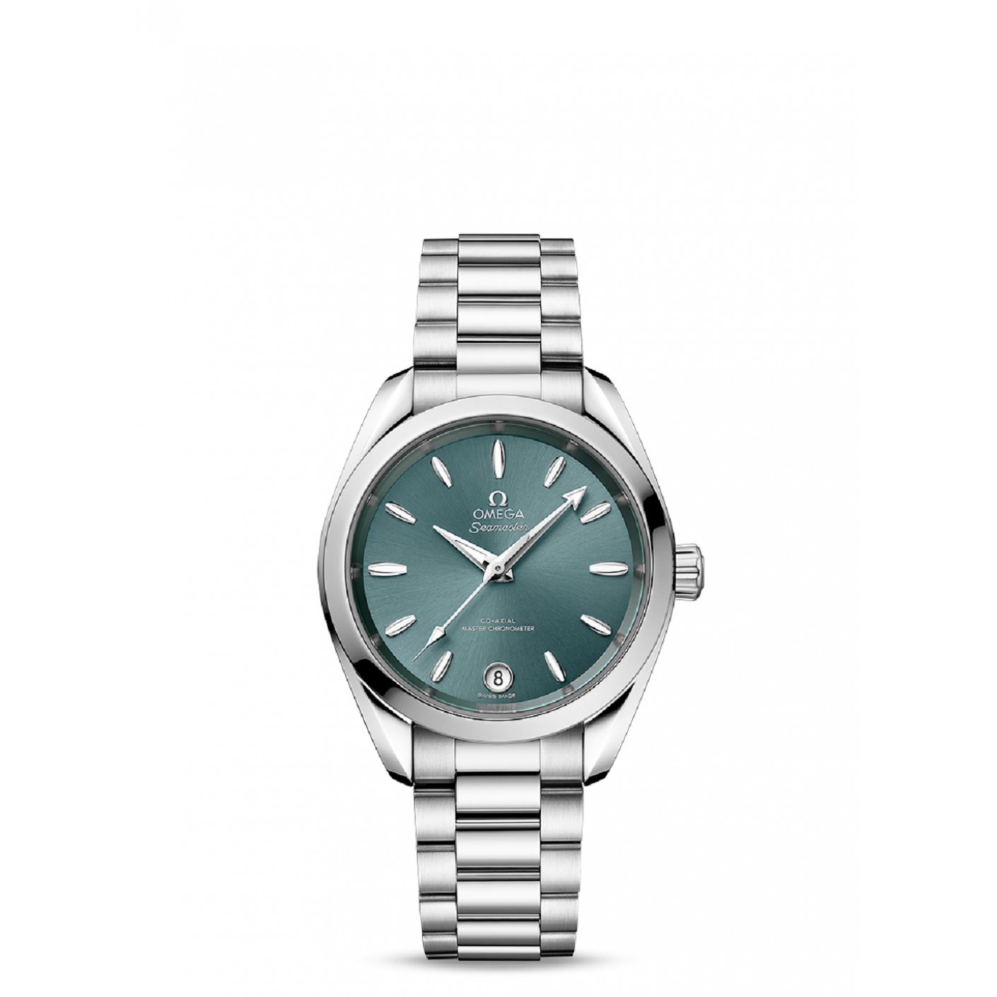 RELOJ ACERO & ESFERA VERDE LAGUNA 34 MM SEAMASTER AQUA TERRA 150 M ...