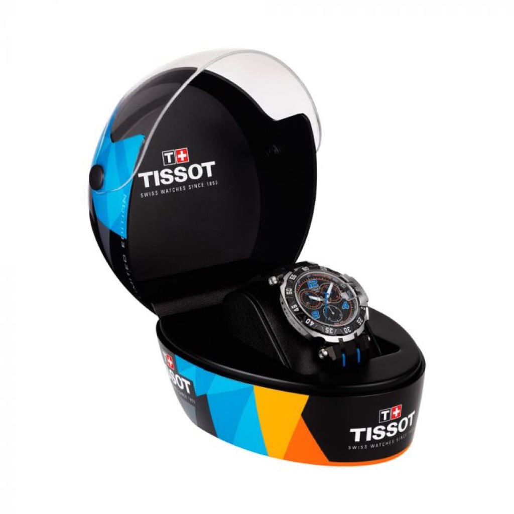 WATCH T0924SBR BLACK PVD STEEL & RUBBER 45 MM AUTOMATIC CHRONOGRAPH ...